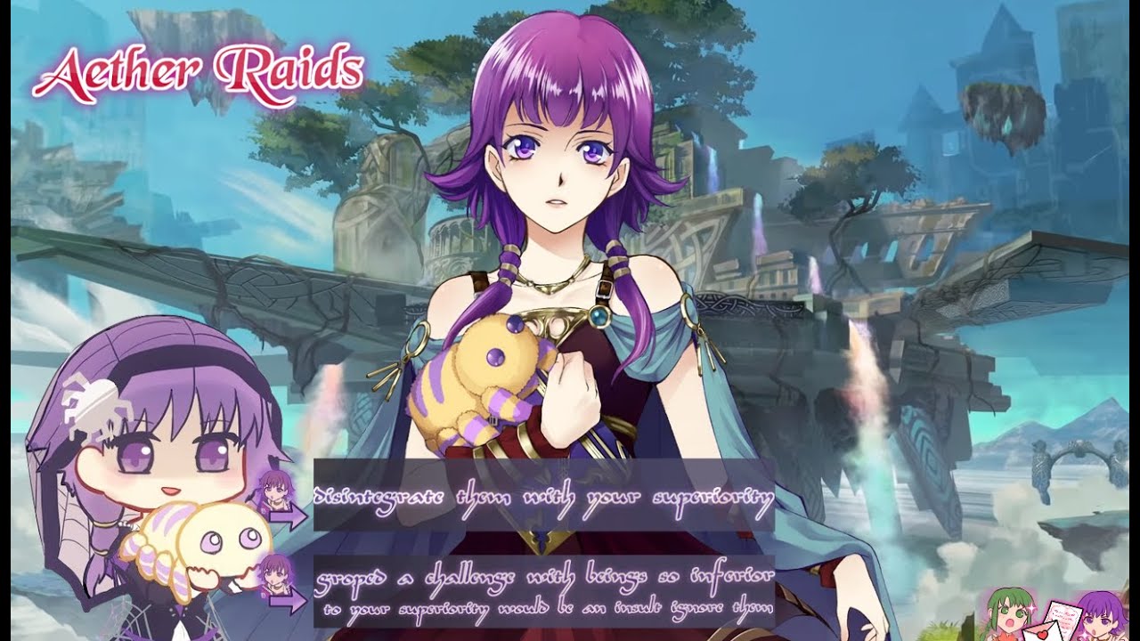 Lute attack aether raids spider plush ep1 fire emblem heroes - YouTube