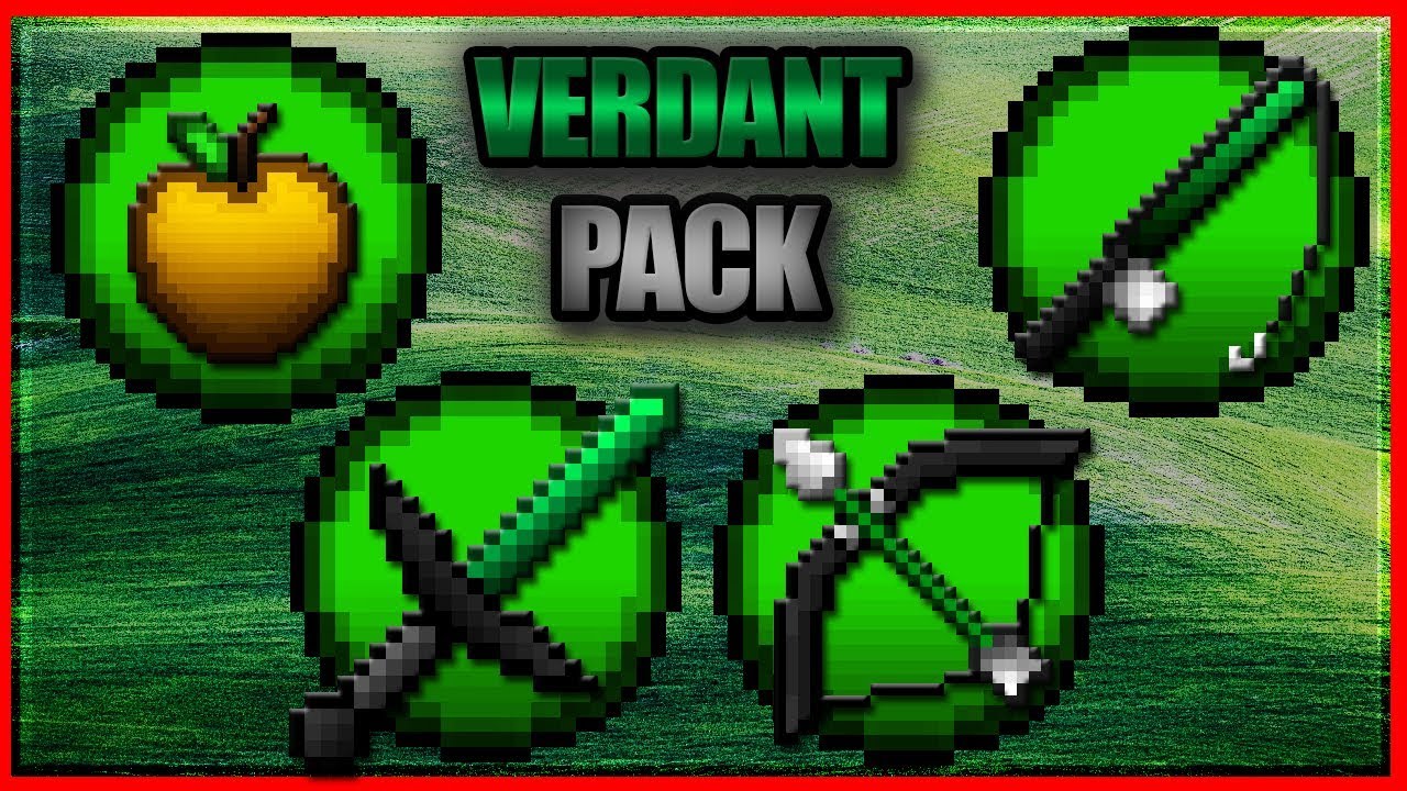 Minecraft PvP Texture Pack l Verdant 32x Green [1.7/1.8] ★ - YouTube