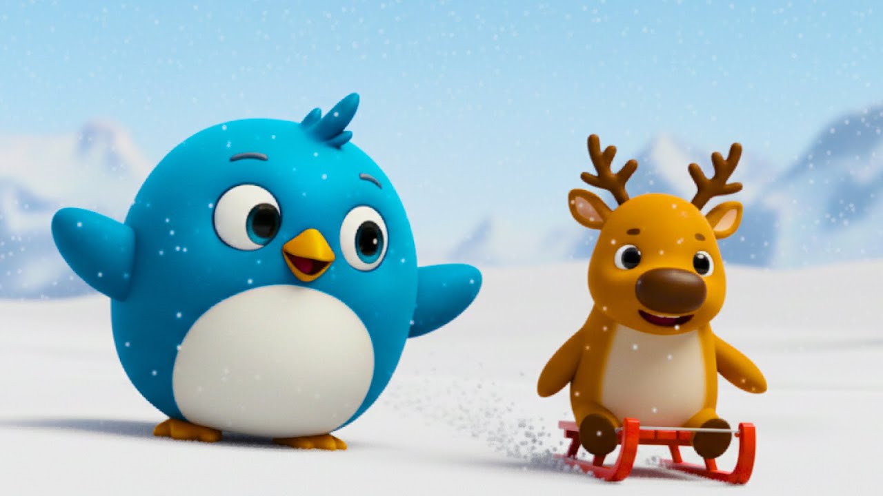Snu & Baby Reindeer – Fun Snow Play for Little Kids - YouTube