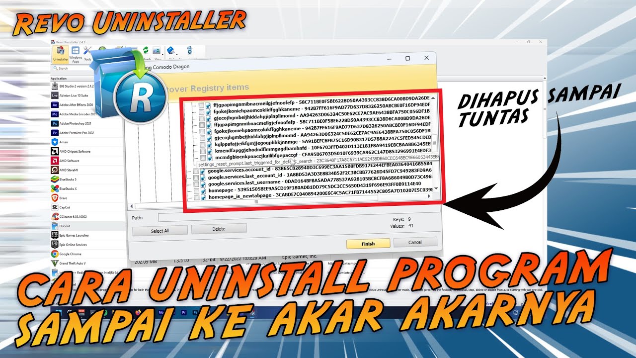 Tutorial Cara Uninstall Program/Software Sampai Ke Akar - akarnya ...