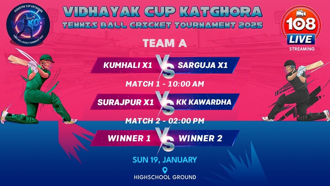 VIDHAYAK CUP KATGHORA // DAY - 5 // LIVE ON 108 LIVE - YouTube