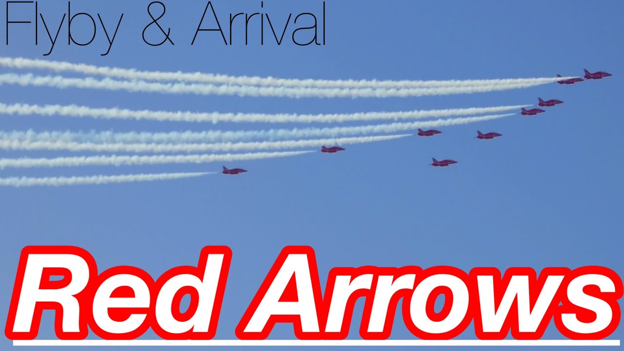 RAF RED ARROWS AMAZING DISPLAY & LANDING AT BLACKPOOL AIRPORT - 28/08 ...
