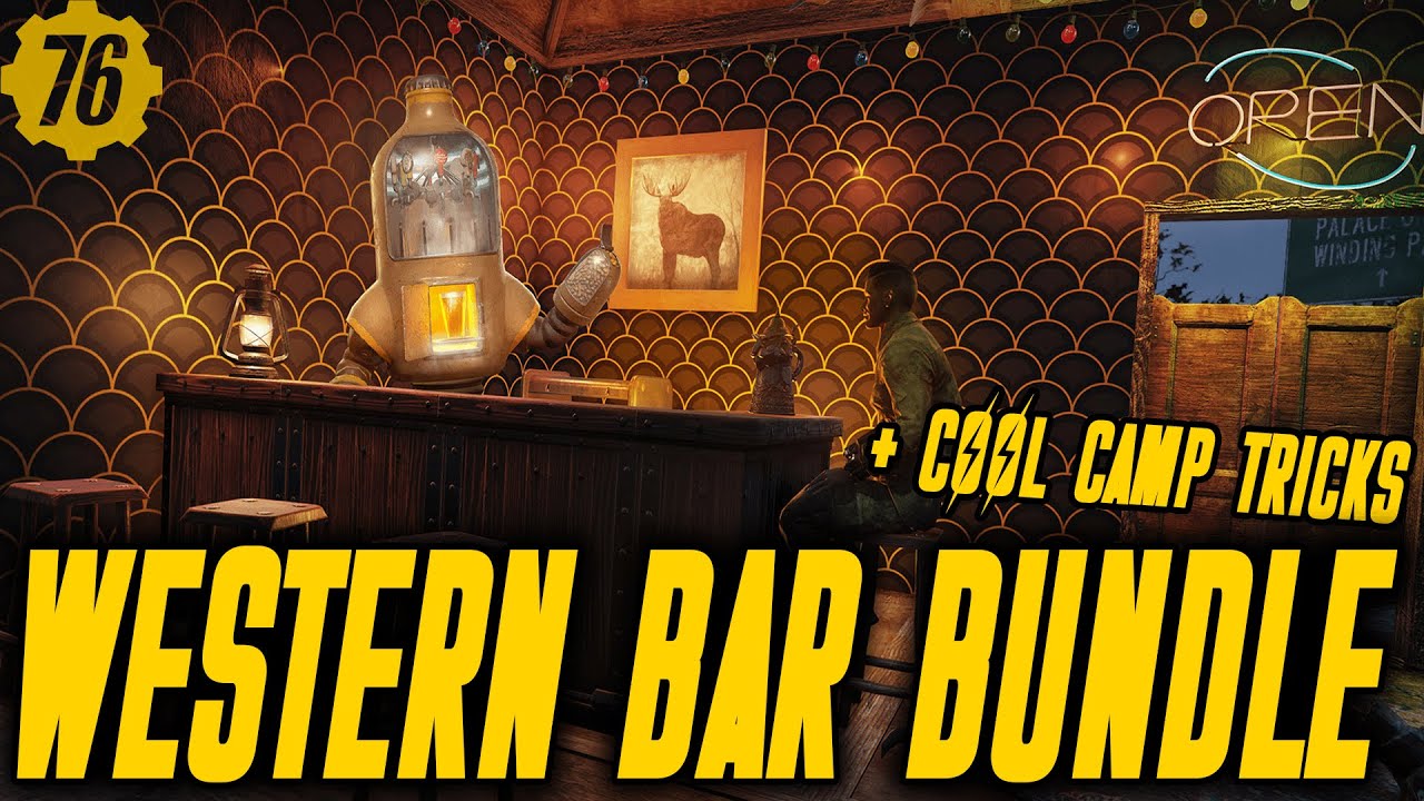 *NEW* WESTERN BAR BUNDLE! + CAMP TRICKS | Fallout 76 Atomic Shop Update ...