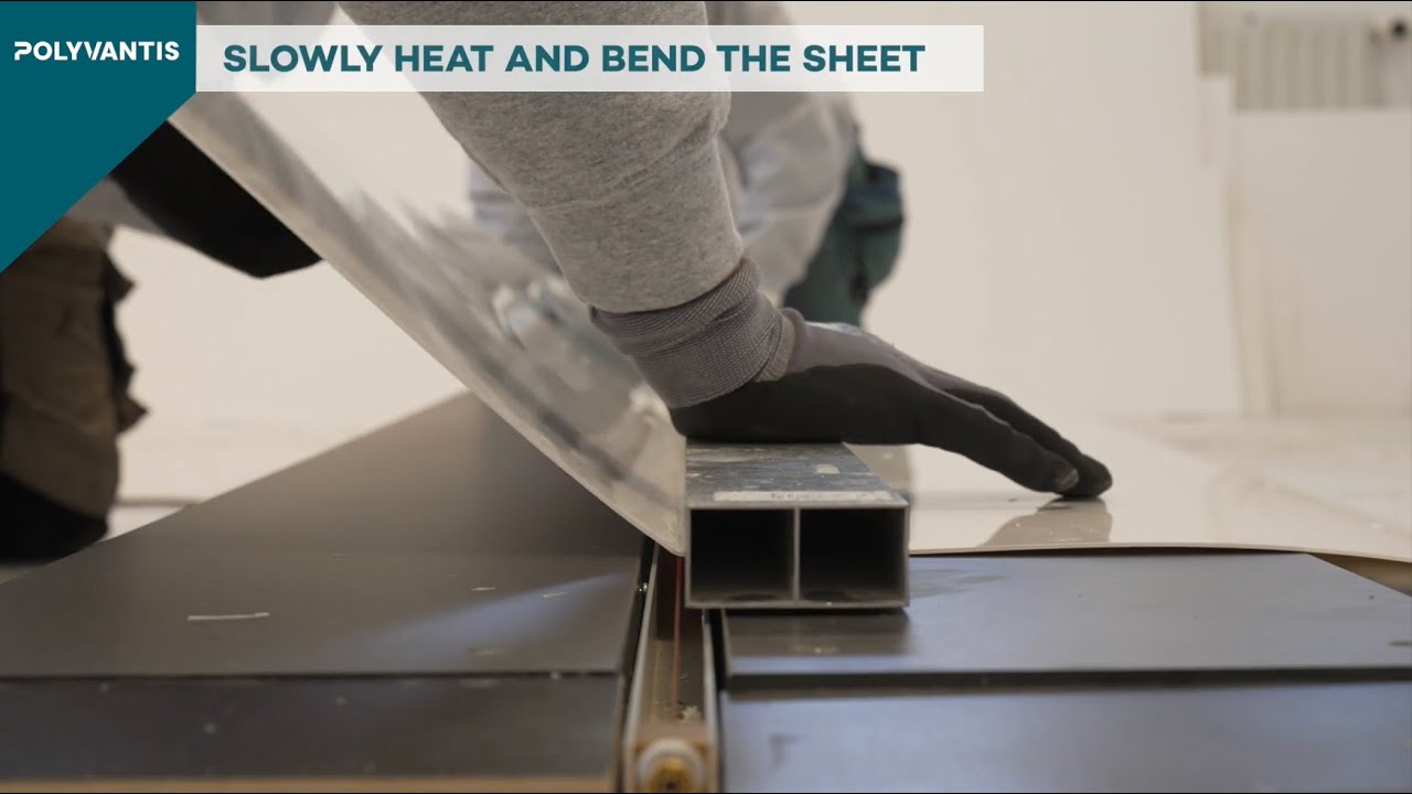 LEXAN™ CLINIWALL™ sheet Hot Line Wire bending process - YouTube