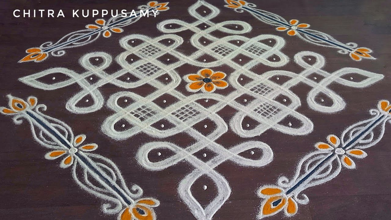 9 Pulli Kolam for beginners | Beginner's Sikku Kolam designs | Chikku ...
