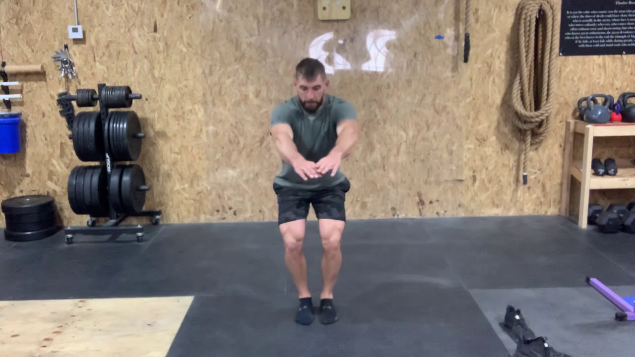 Feet together Barefoot Squat - YouTube