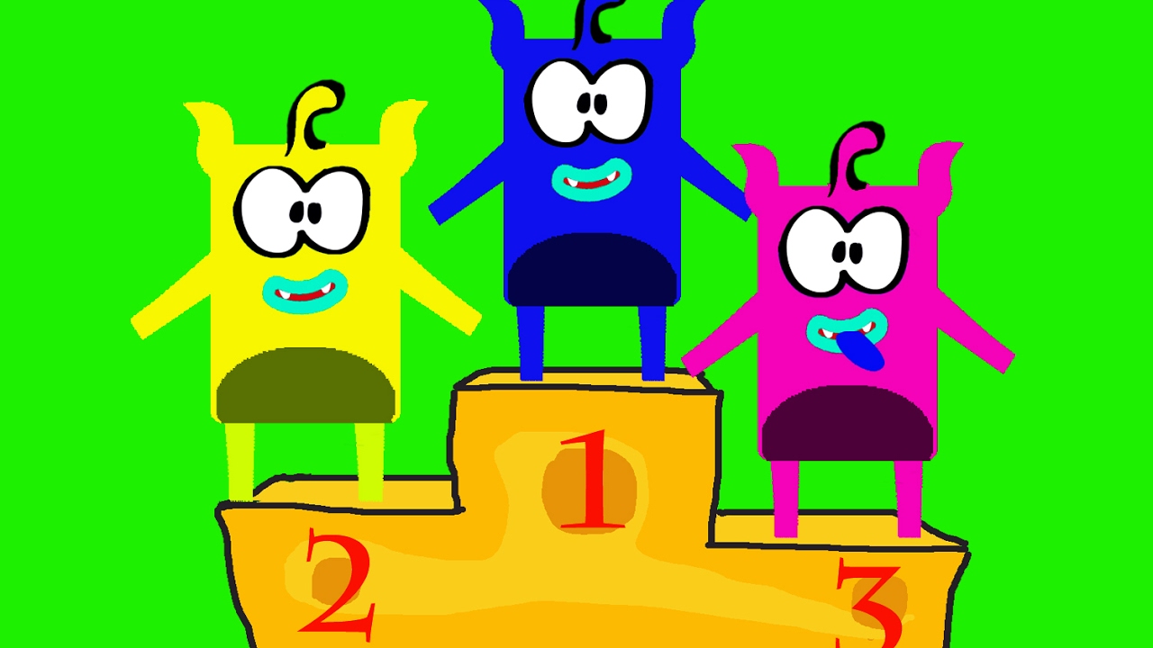 Learning Numbers Counting 1 to 10 with Kuki jumping into water for Kids ...