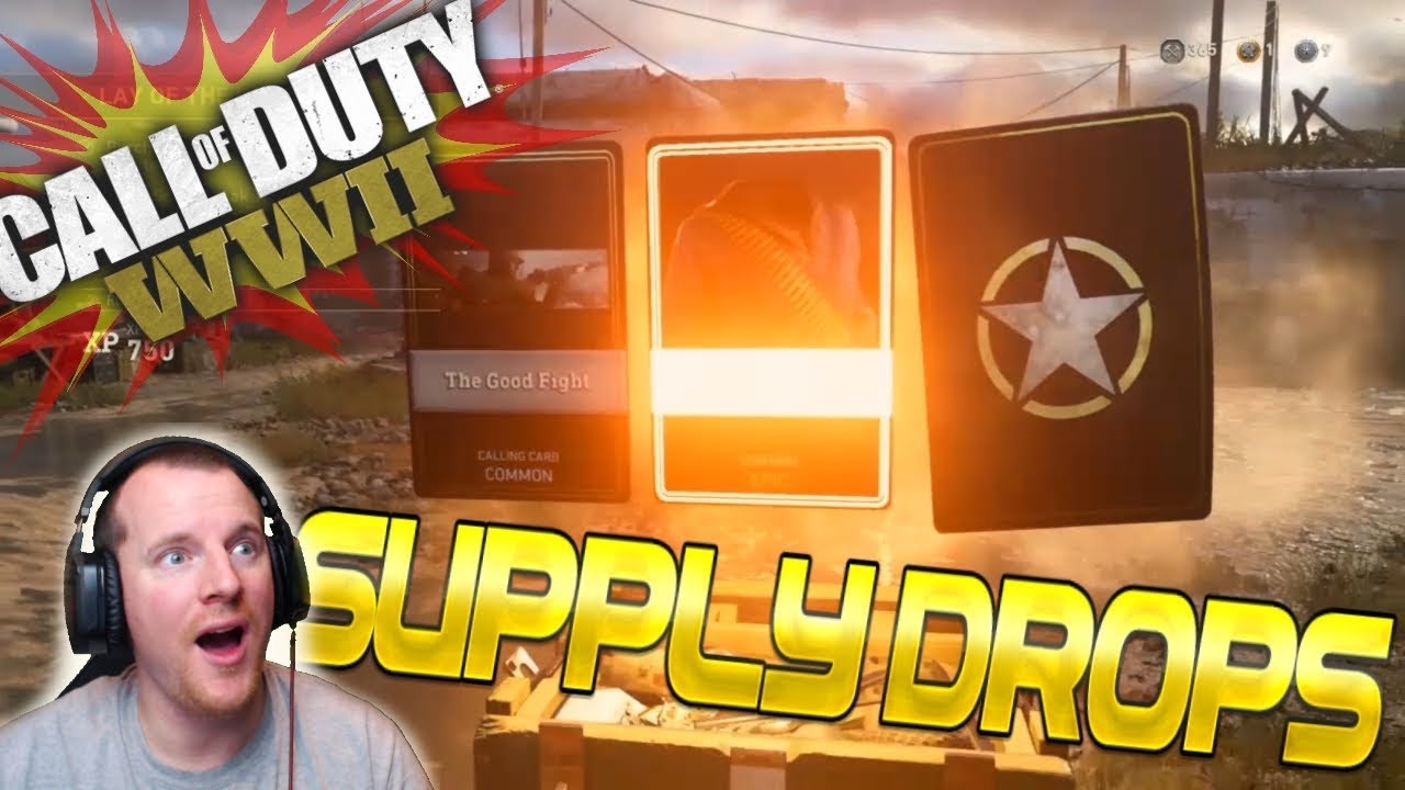 Call of Duty WW2 Supply Drop Opening! - EPIC SNIPER! - YouTube