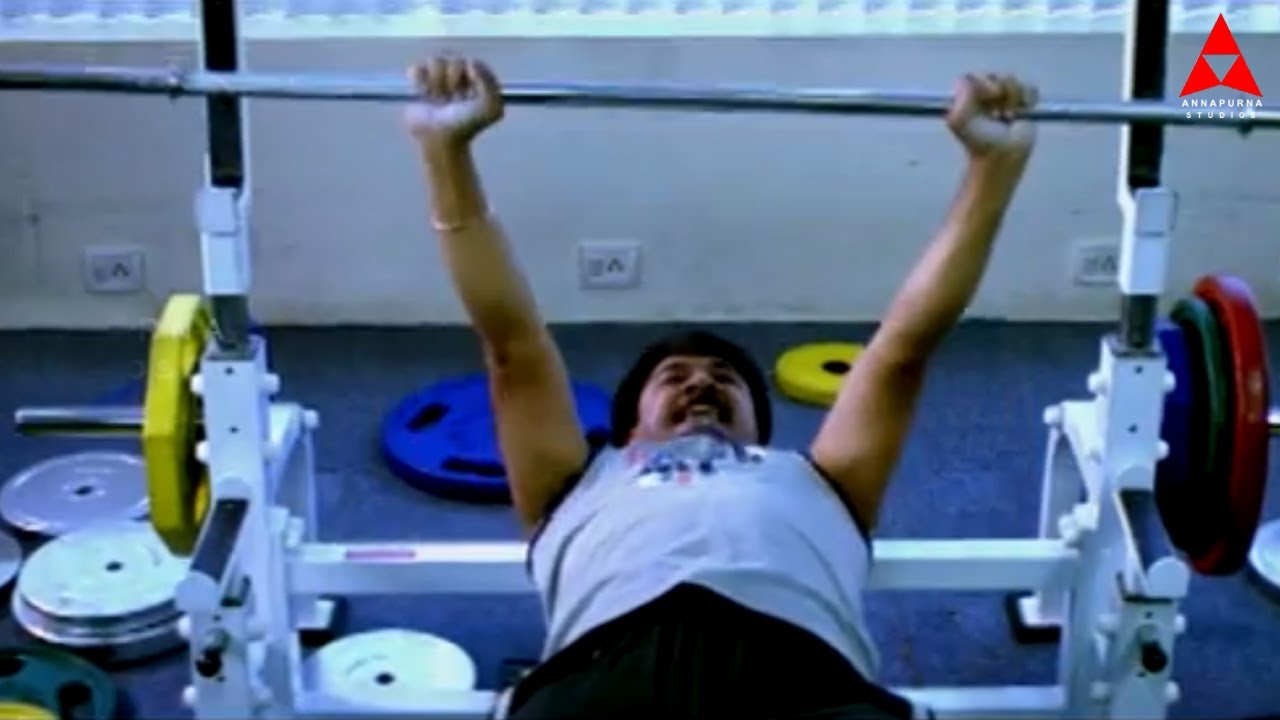 Srinivas Reddy Weight Lifting Comedy Scene || Pourudu Movie - YouTube