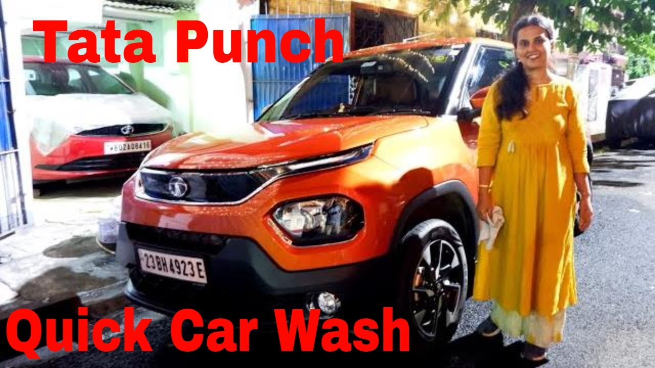 Tata Punch Quick Car Wash #carwash #cardetailing #tatapuch ...