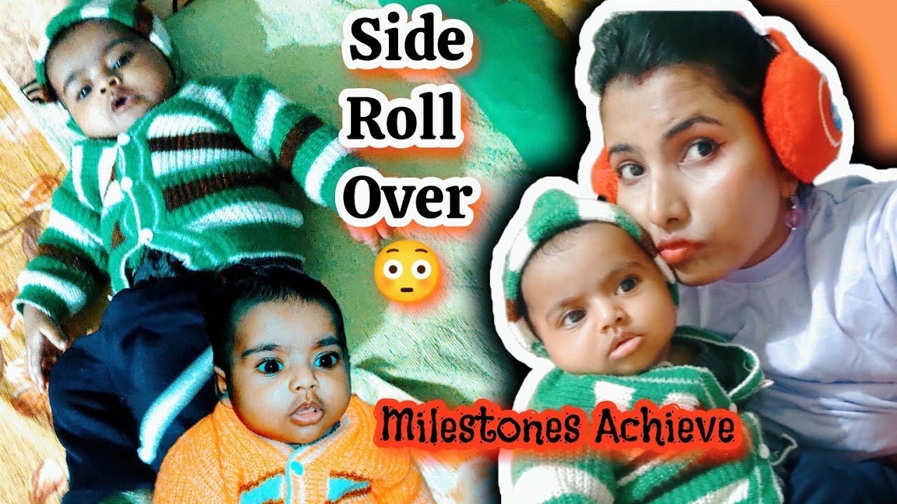 👉4 Month Baby Side Roll Over Milestones |Daily Vlog| - YouTube