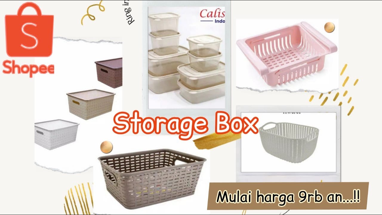 Shopee Haul | STORAGE BOX MULTIFUNGSI | REVIEW + HARGA - YouTube