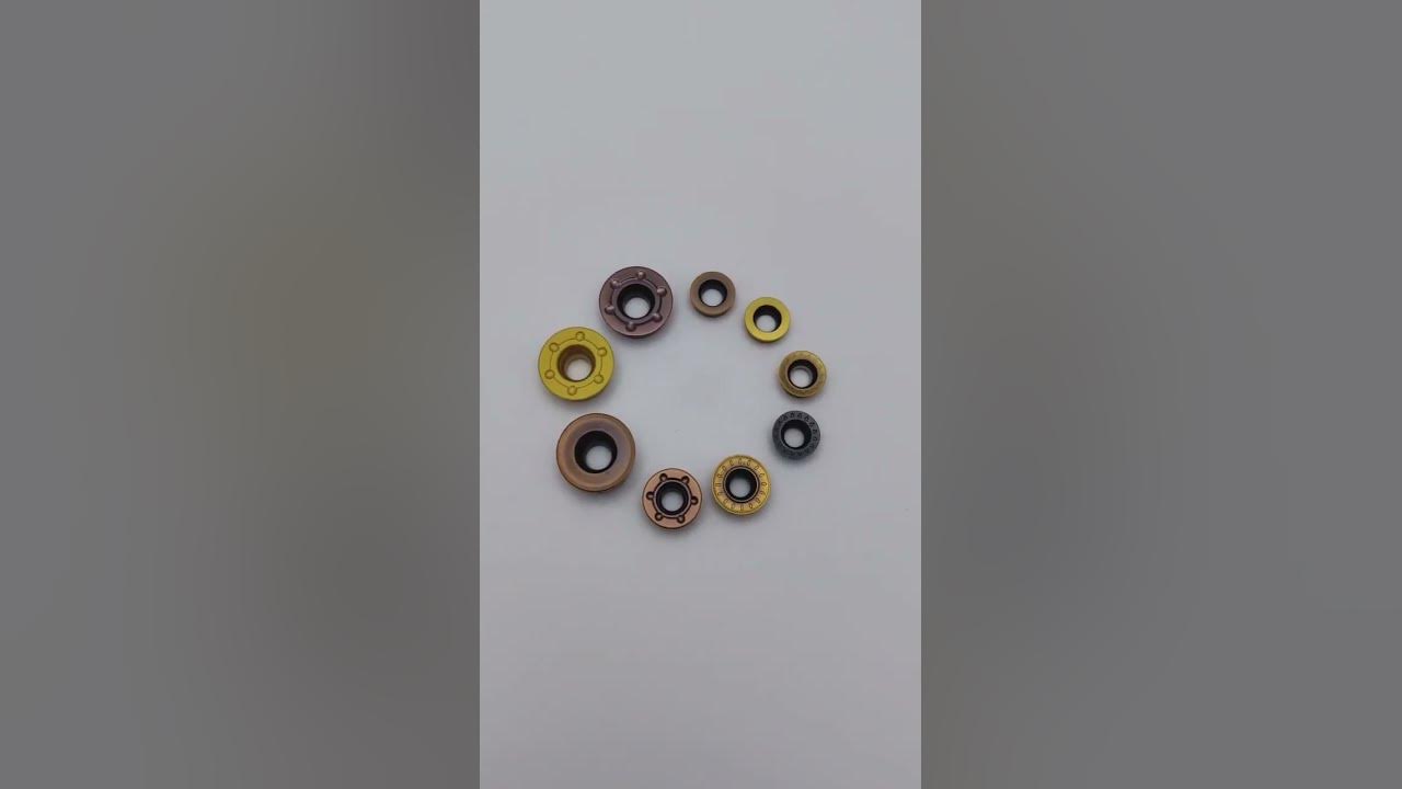 Round inserts RPMT/RDMT/RCMT/RDKT R4/R5/R6 Milling Inserts - YouTube