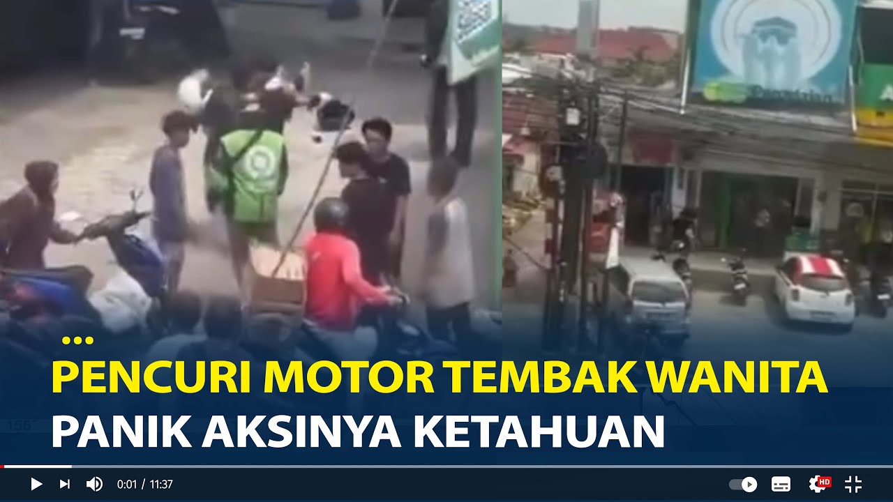 Viral Pencuri Motor Tembak Wanita di Palembang, Panik Aksinya Ketahuan ...