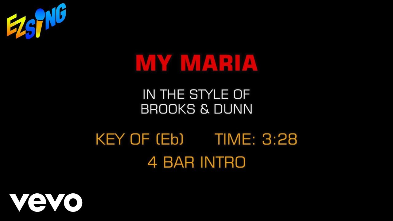 Brooks & Dunn - My Maria (Karaoke) - YouTube
