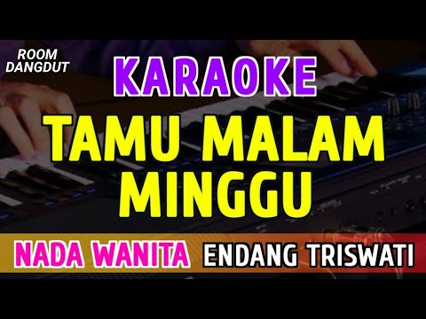 TAMU MALAM MINGGU - KARAOKE NADA WANITA || ENDANG TRISWATI