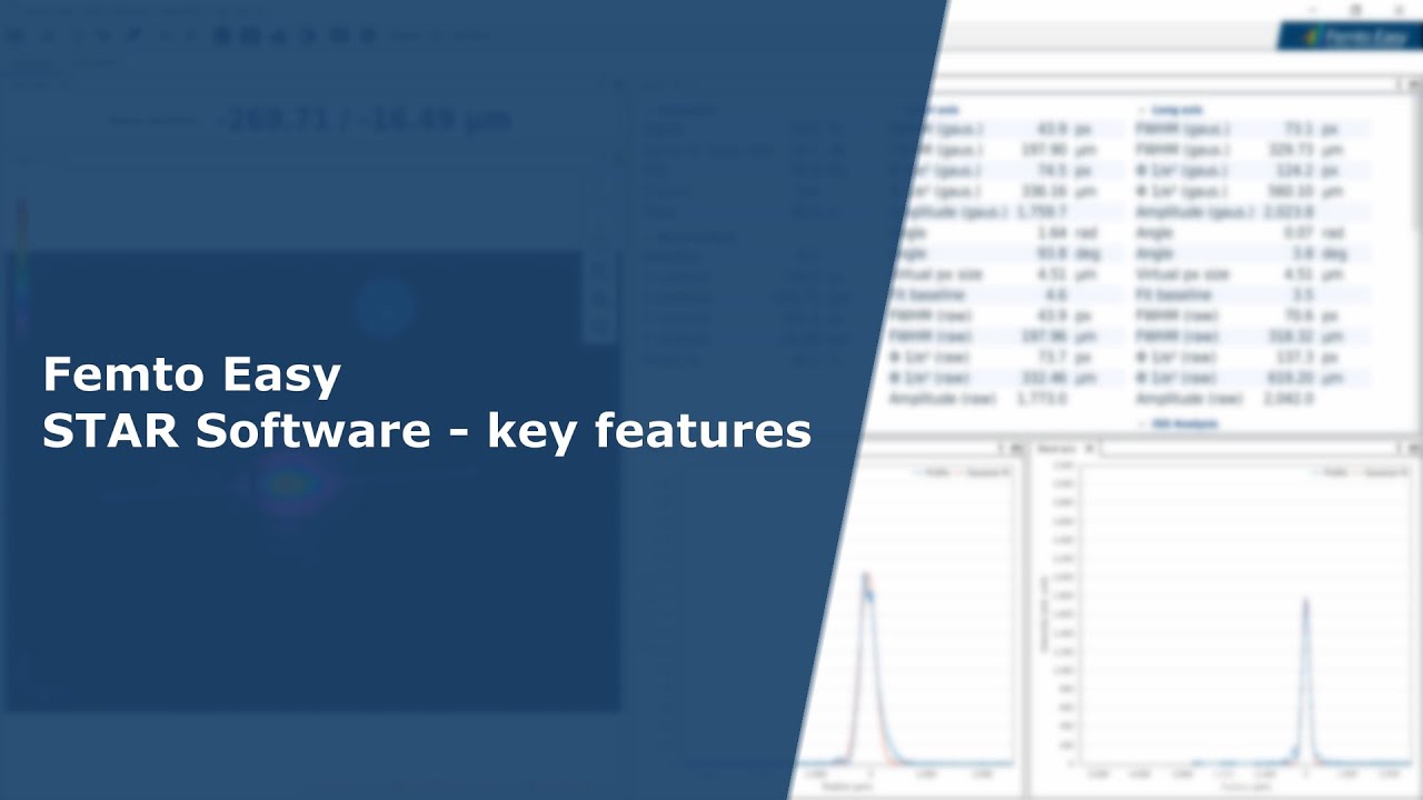 Femto Easy STAR software key features - YouTube