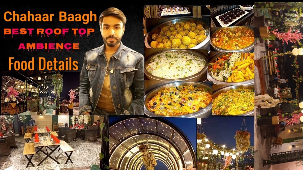 Best Roof Top Ambience Chahaar Baagh Fazal Centre ll Food Details - YouTube