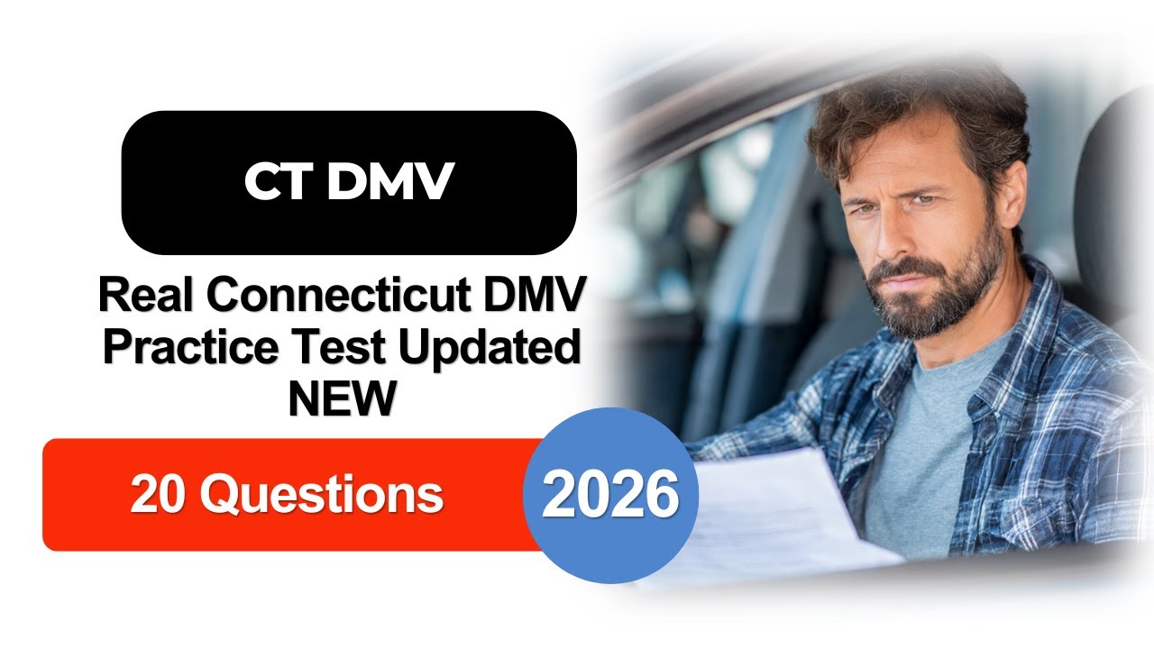 Real Connecticut DMV Practice Test 2026 (NEW) 20 Questions & Answers ...