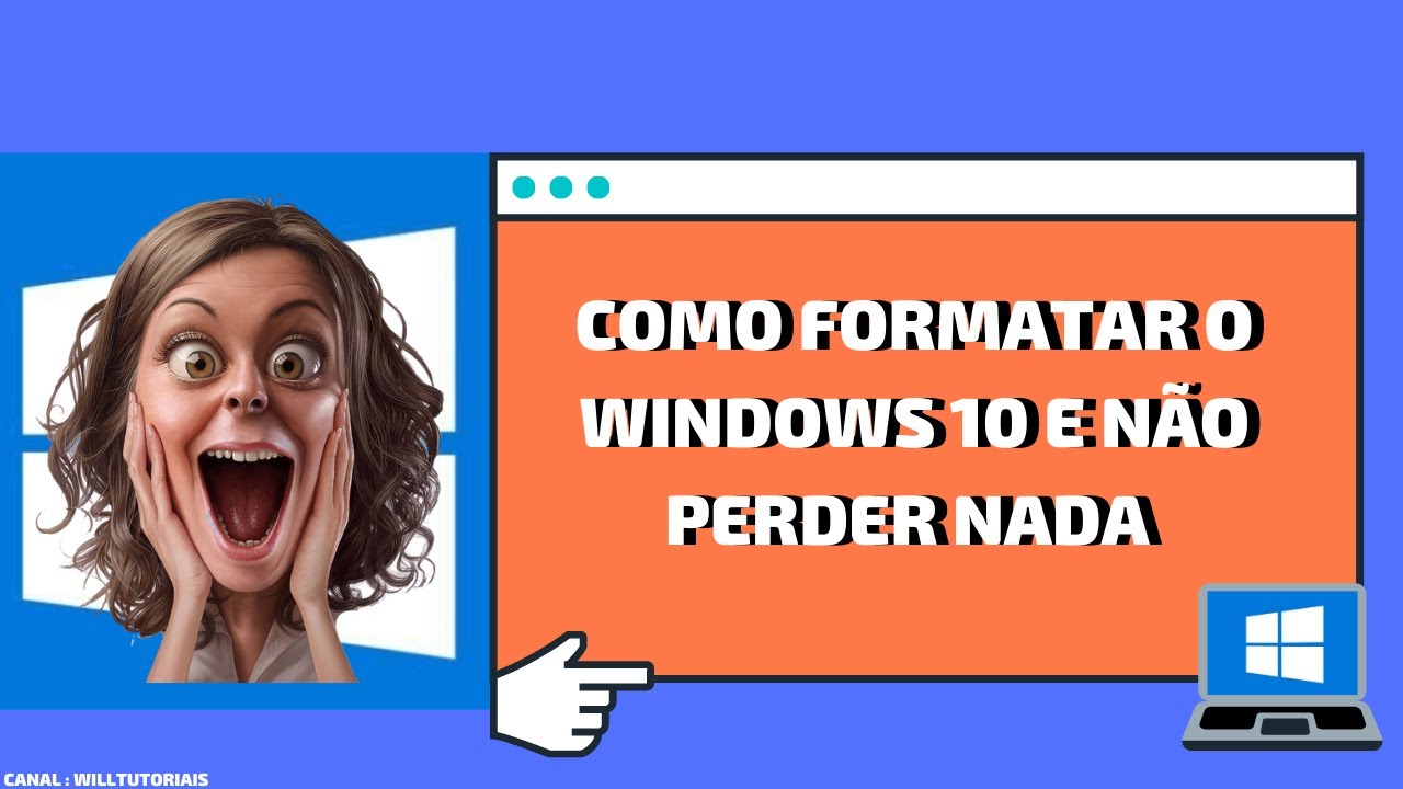 Como formatar o windows 10 sem perder nada - Video aula completa - YouTube