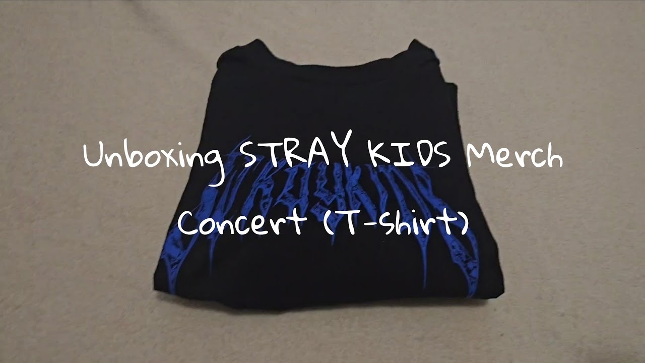 [UNBOXING] STRAY KIDS Merch Concert (T-shirt) - YouTube