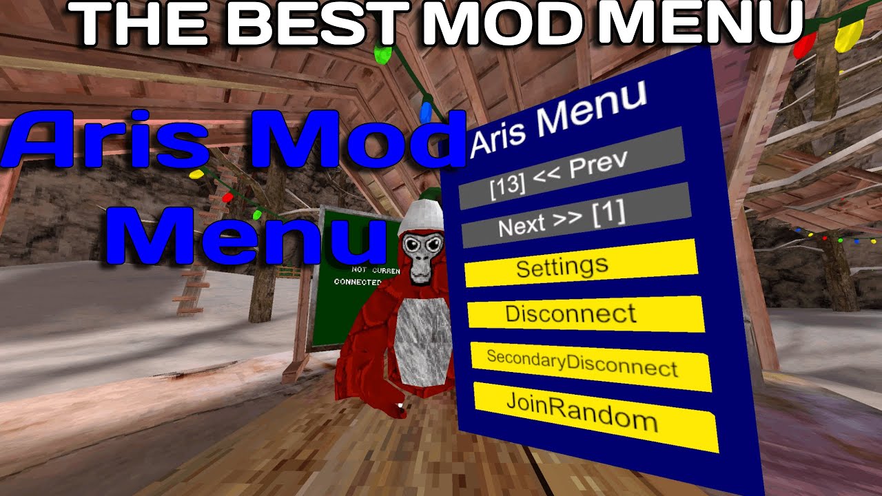 The Best Mod Menu In Gorilla Tag (Aris Menu) - YouTube
