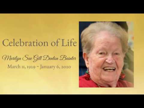 Marilyn Sue Gill Denton Bainter - YouTube