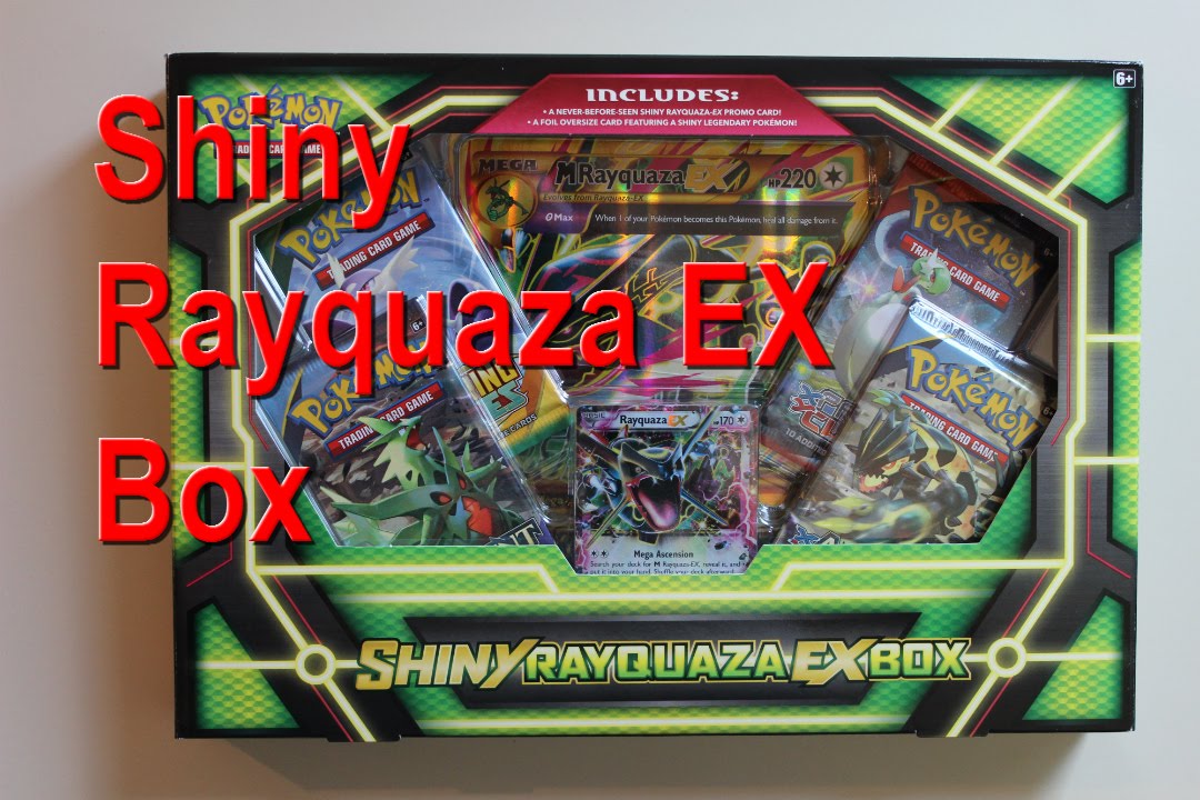 Pokémon TCG Shiny Rayquaza EX Box + Free Hidden Pokémon TCGO Code - YouTube