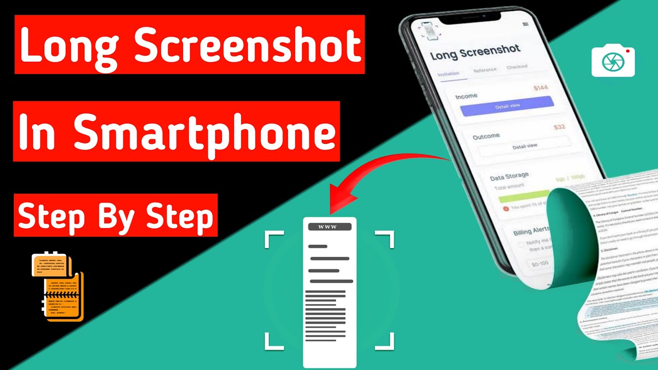 How To Take Long ScreenShot | Scrolling ScreenShot In Android - YouTube