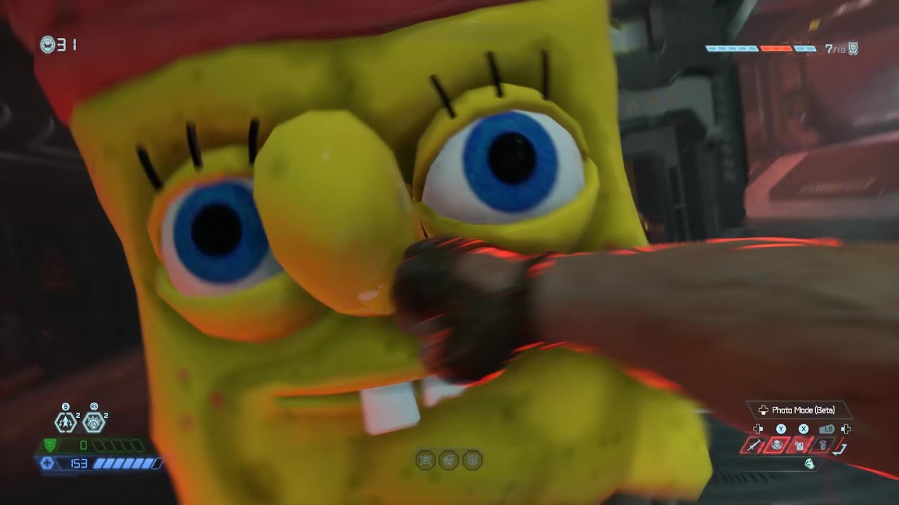 Doomguy Fights SpongeBob “CANON” - YouTube