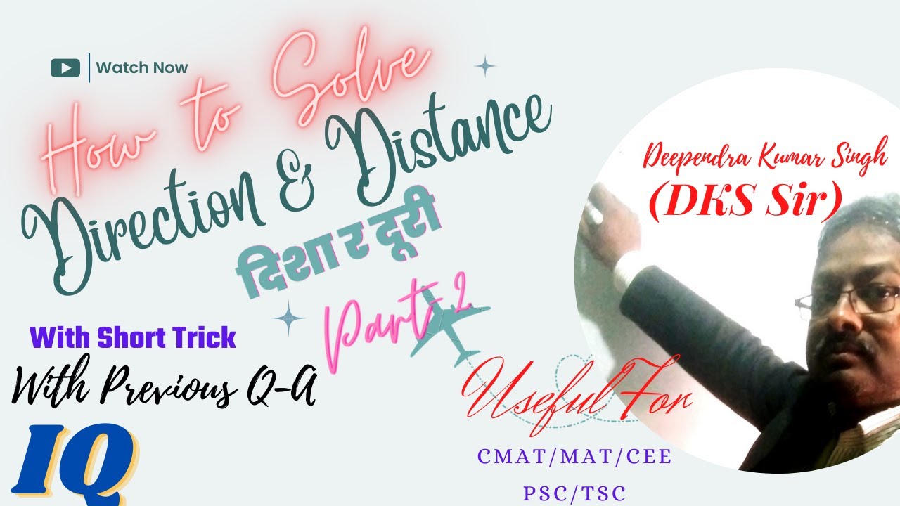 Direction Sense Test - Tricks part-1||IQ Loksewa ||Direction & Distance ...