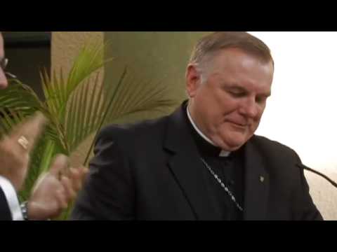 Archbishop John C. Favalora announces his retirement - YouTube
