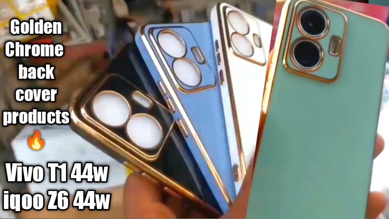 Vivo T1 44w & iqoo Z6 44w golden Chrome back cover products || new trending Chrome back cover 🔥 ...