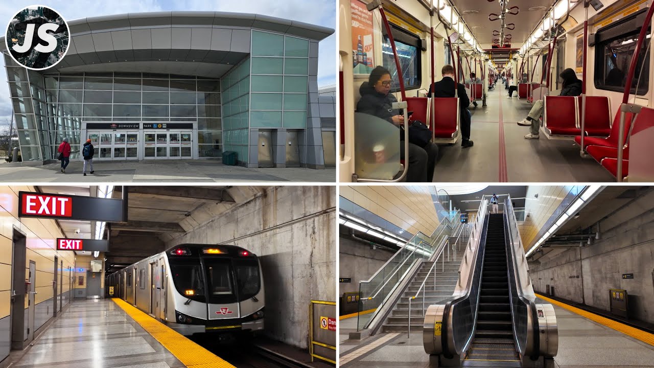 Downsview Park to Sheppard West | Toronto Subway Station Tour & Ride - YouTube