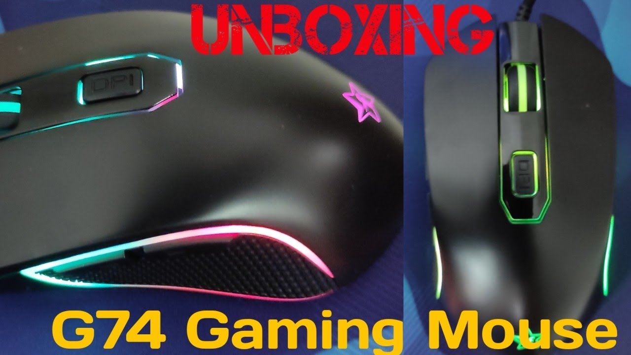 Unboxing G74 Gaming mouse || FF NOOB KING || - YouTube