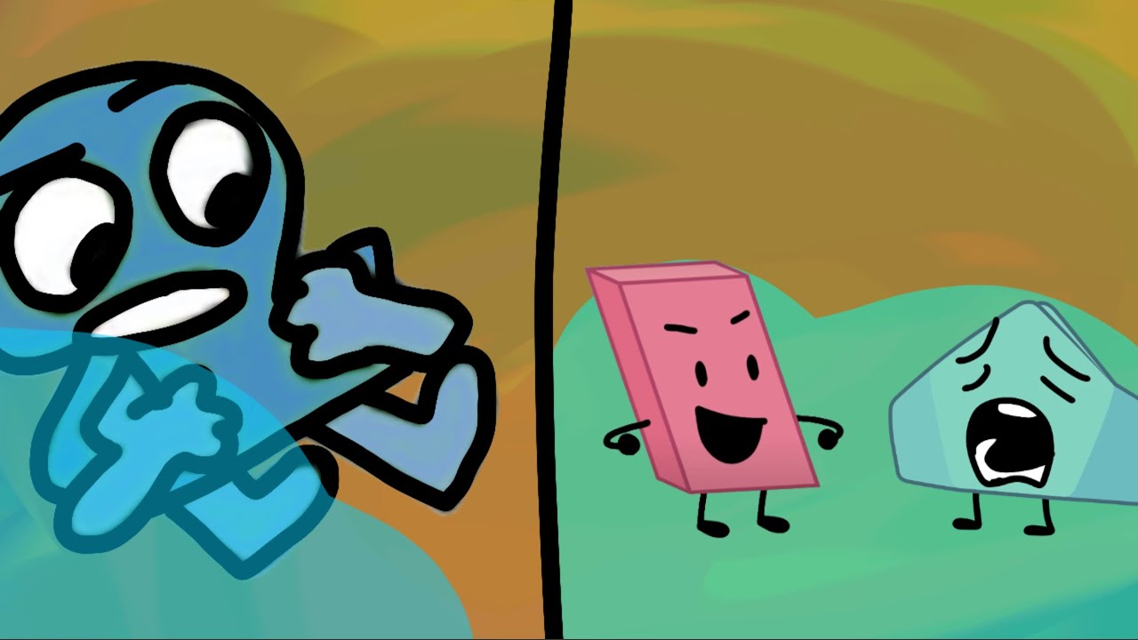 When Eraser sees Foldy in Two’s Elimination Place - YouTube