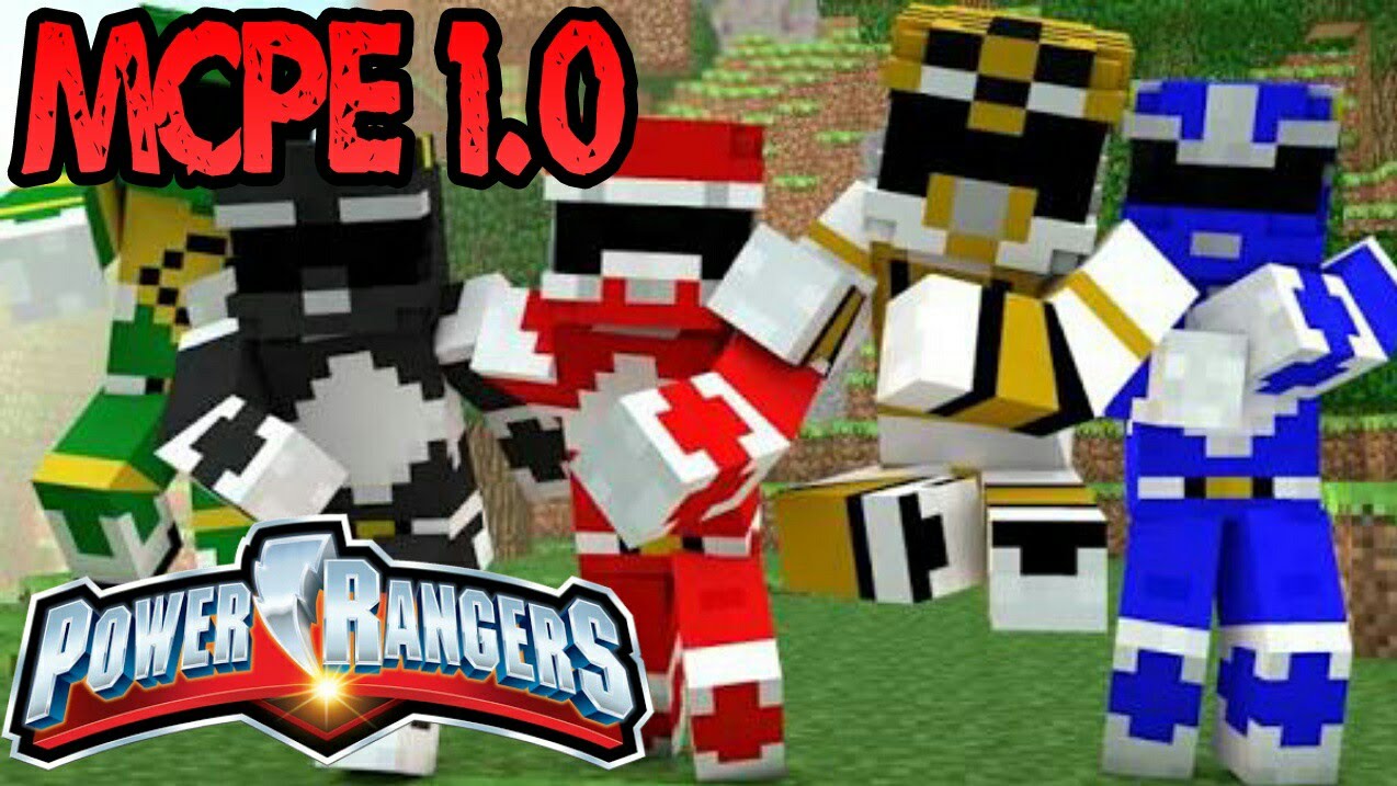 MOD POWER RANGERS - MCPE 1.0 - MOD POWER RANGERS v1 by Jeff FN - YouTube