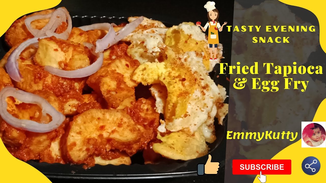 Fried Tapioca With Egg Fry | மரவள்ளி கிழங்கு பொரியலுடன் முட்டை ...