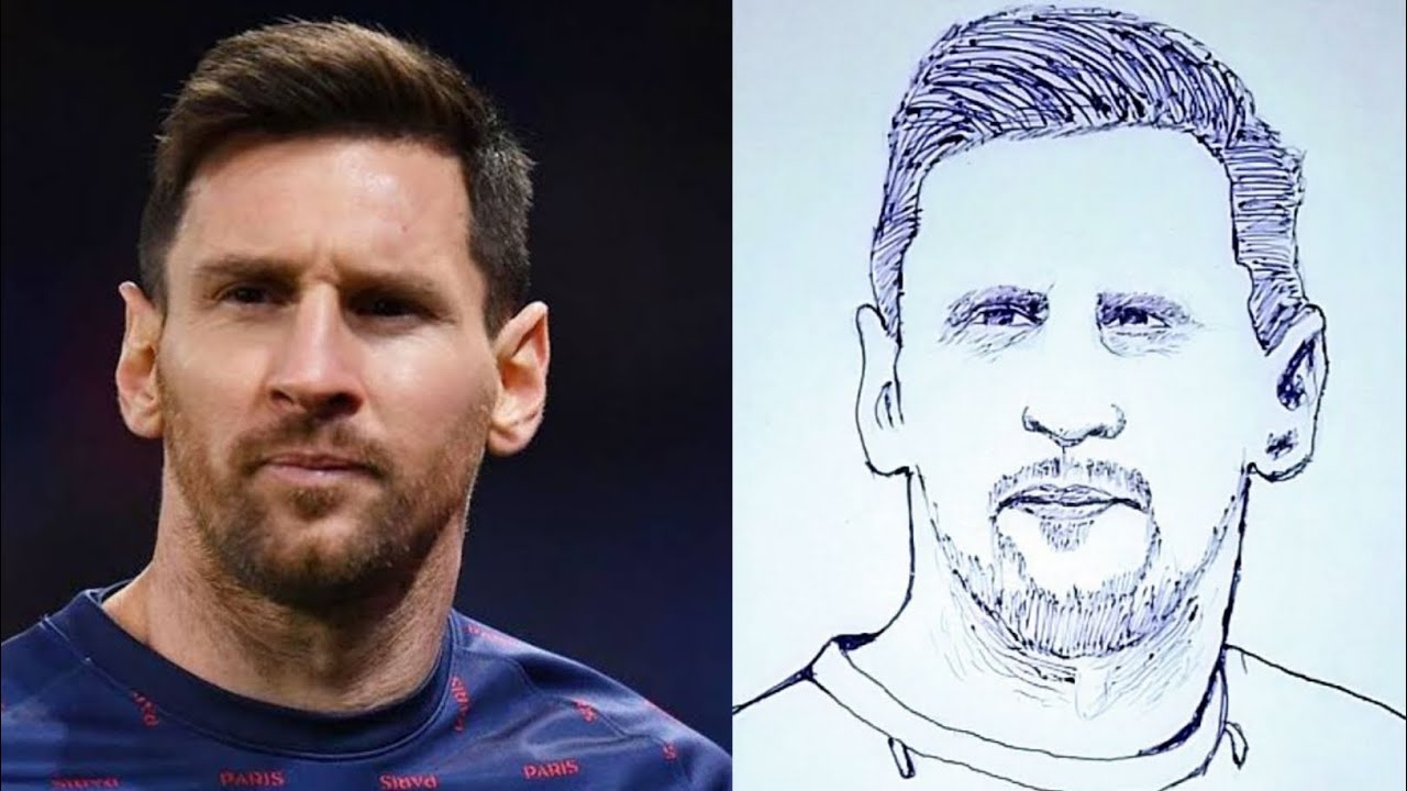 How to Draw MESSI | Drawing Tutorial (step by step) - YouTube
