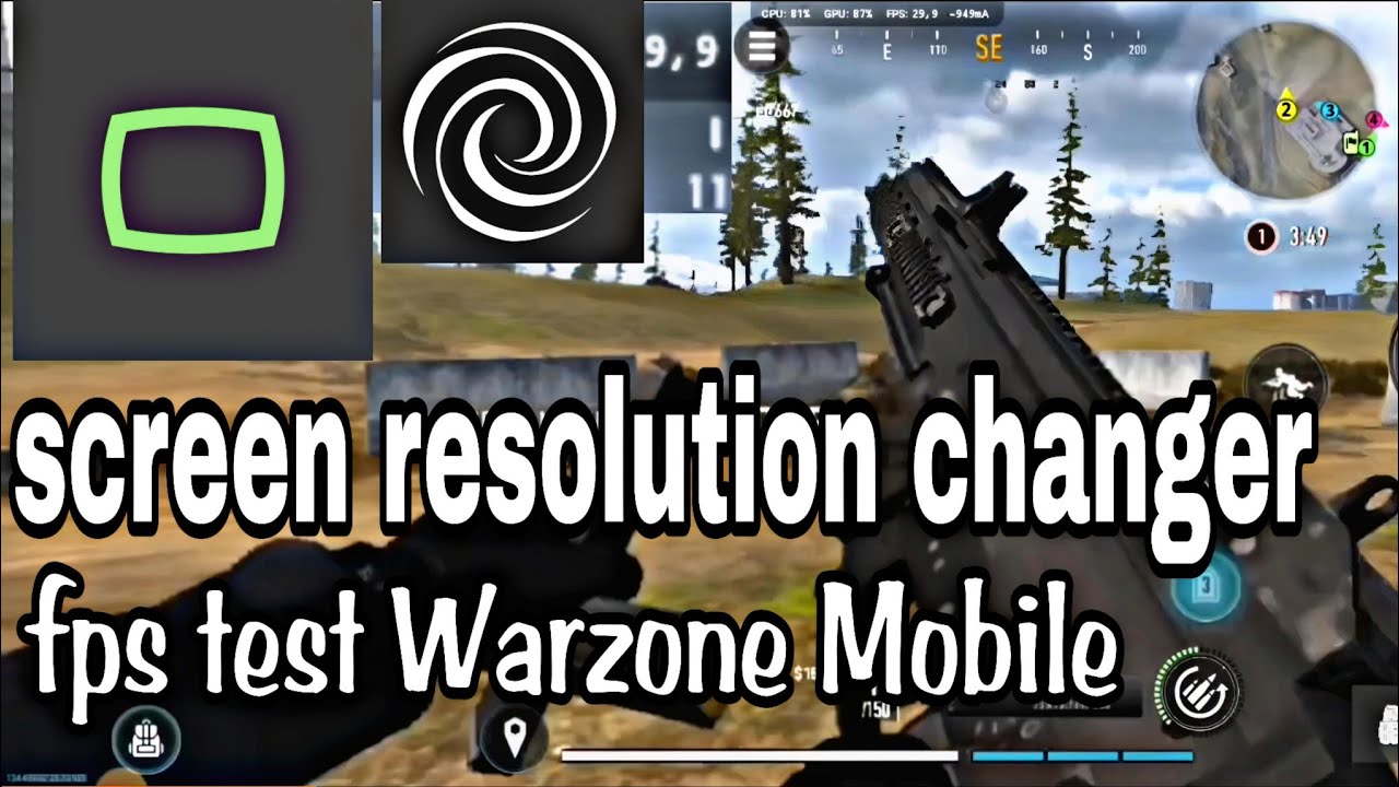 WARZONE mobile with Screen Resolution Changer - YouTube