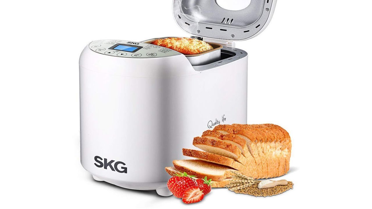 SKG Automatic Bread Machine with Recipes Multifunctional Loaf Maker ...