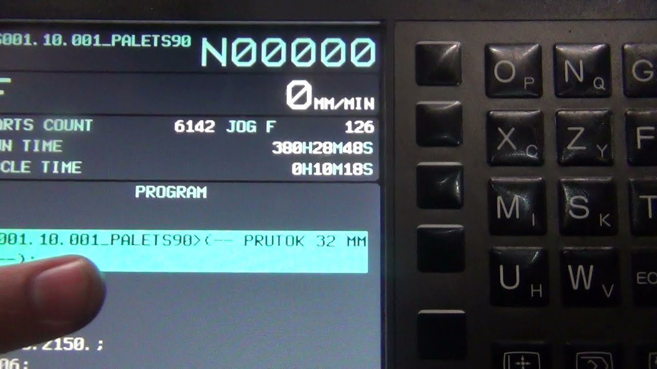 Заголовок УП для ЧПУ FANUC 0I-TF PLUS - YouTube