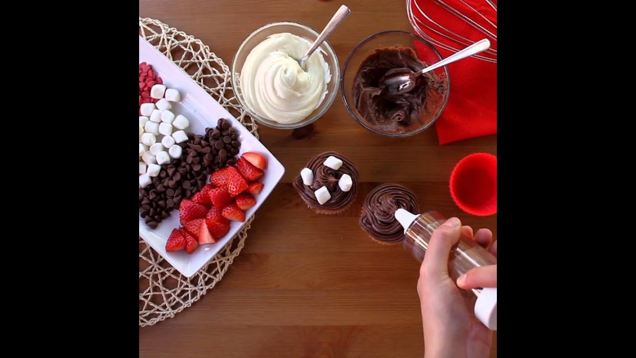 SWITZ Chocolate Cupcakes Recipe - وصفة كب كيك الشوكولاته من سويتز - YouTube