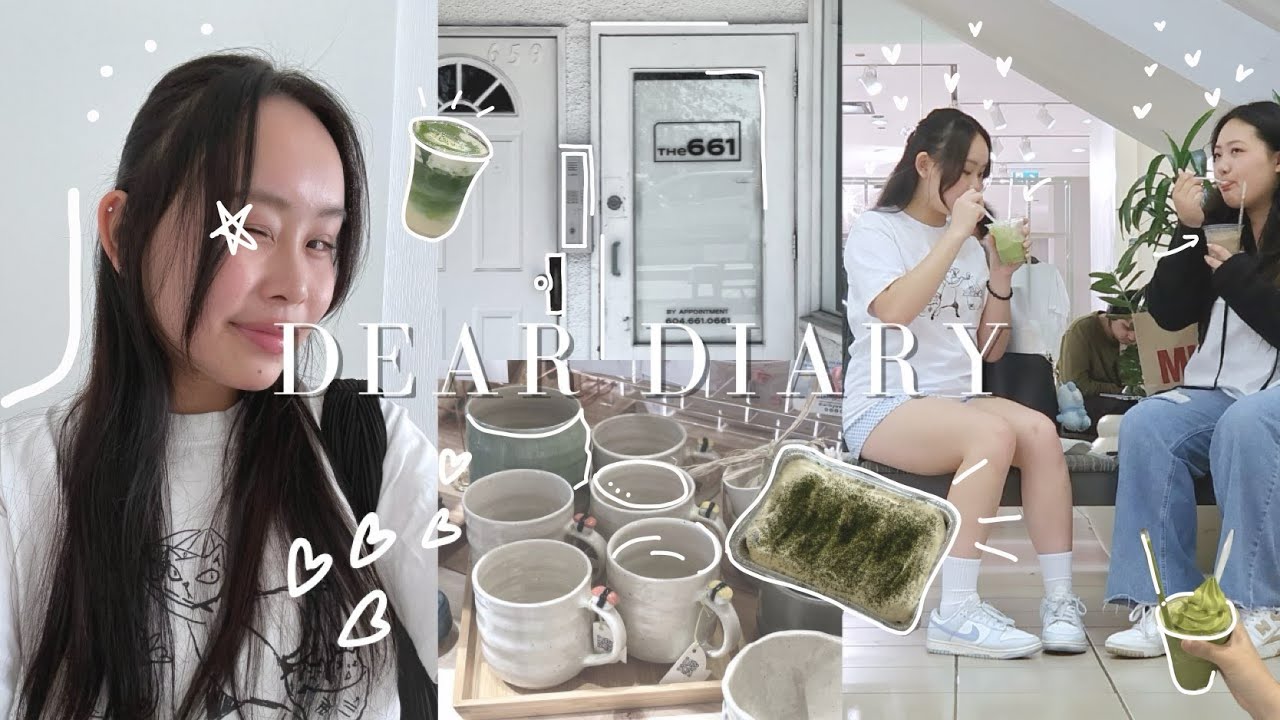Dear Diary, AESTHETIC, RELAXING SUMMER VLOG | matcha, cafe-hopping ...