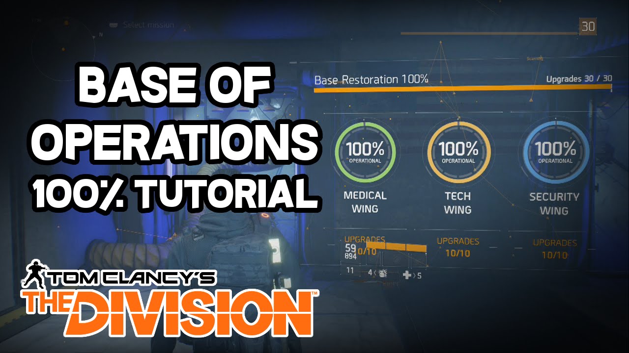 The Division - Base of Operations 100% Explained Guide - YouTube