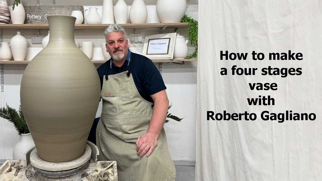 Throwing a very large vase on the pottery wheel with Roberto Gagliano ...