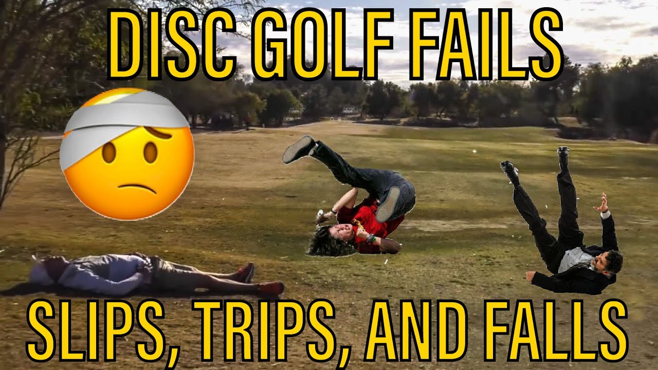 DISC GOLF FAILS - SLIPS, TRIPS, AND FALLS COMPILATION - YouTube