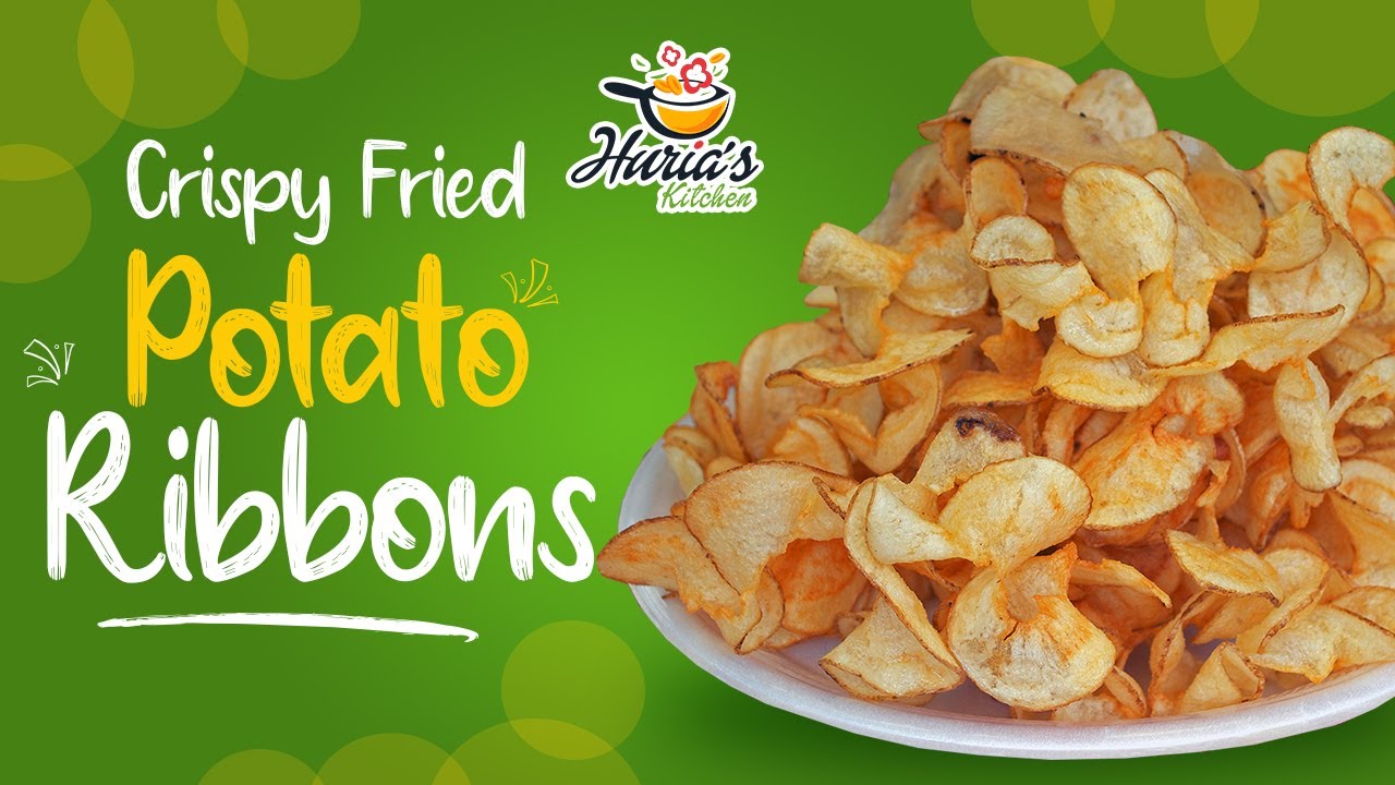 Crispy Fried Potato Ribbons Recipe | Fried Potato Ribbon | Ramadan ...