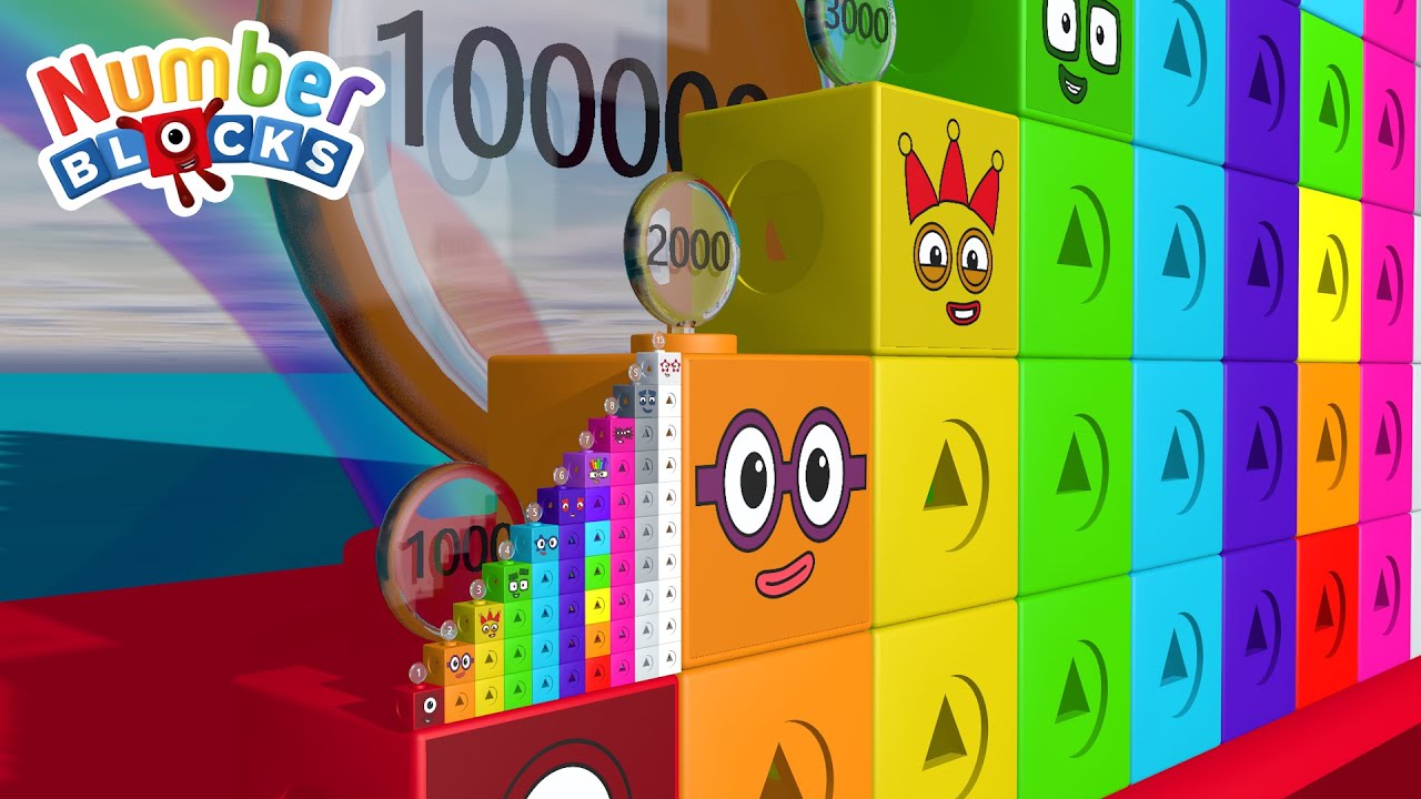 Numberblocks Step Squad NEW 10 to 10,000,000 vs 1000 BIGGEST - Learn To ...