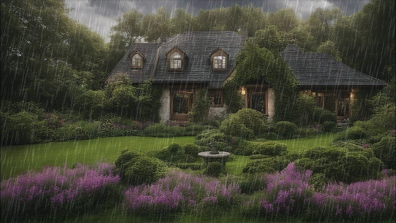 🌧️Forest Symphony for Relaxation and Mindfulness, Peaceful Rainfall ...